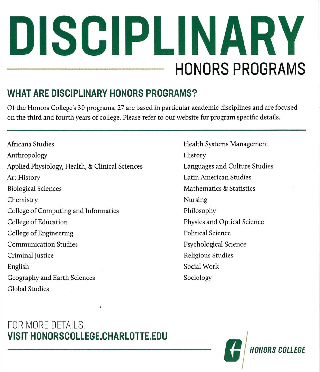 About Us – Honors College